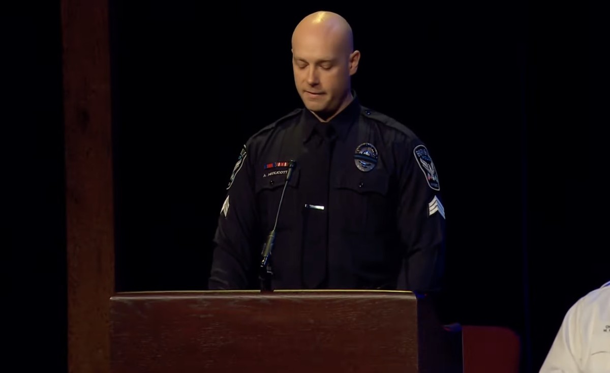 Sergeant hurt in Burnsville shooting speaks at memorial service - Bring ...