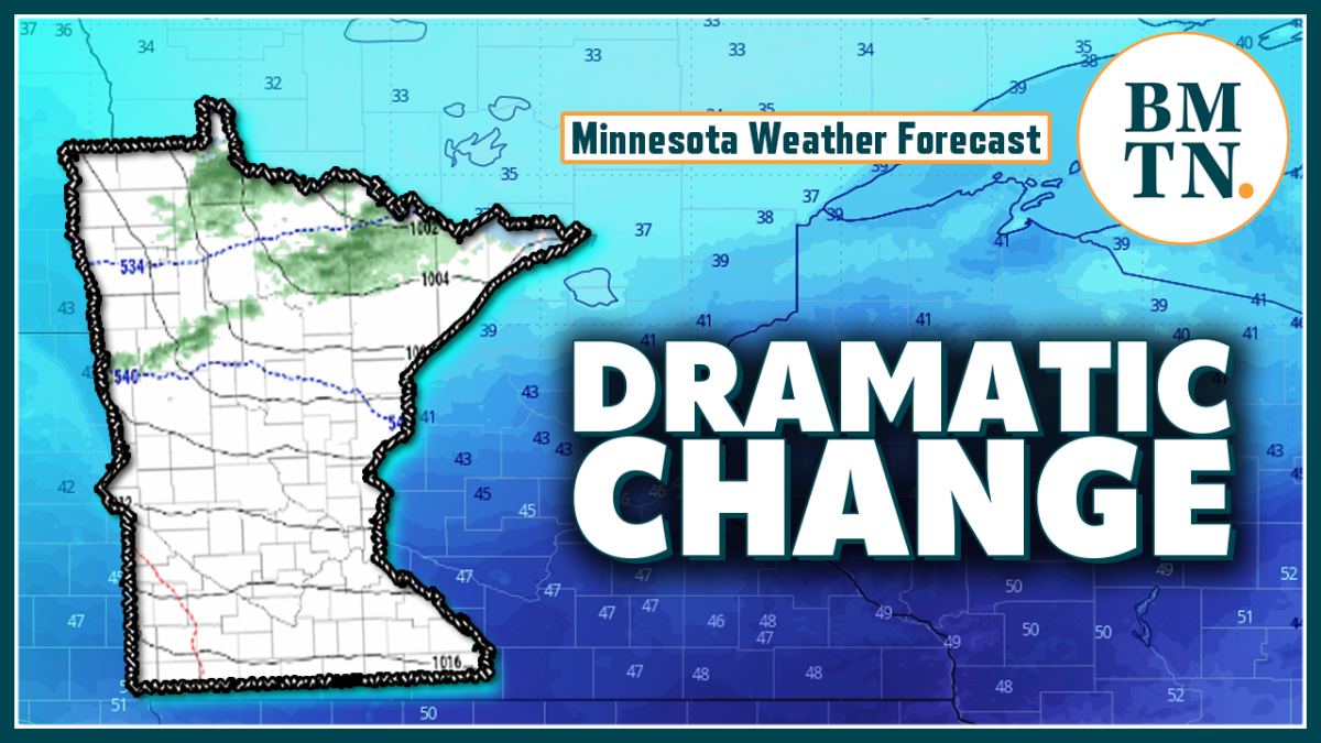 Clipper to bring dramatic change to Minnesota; strong winds and snow ...