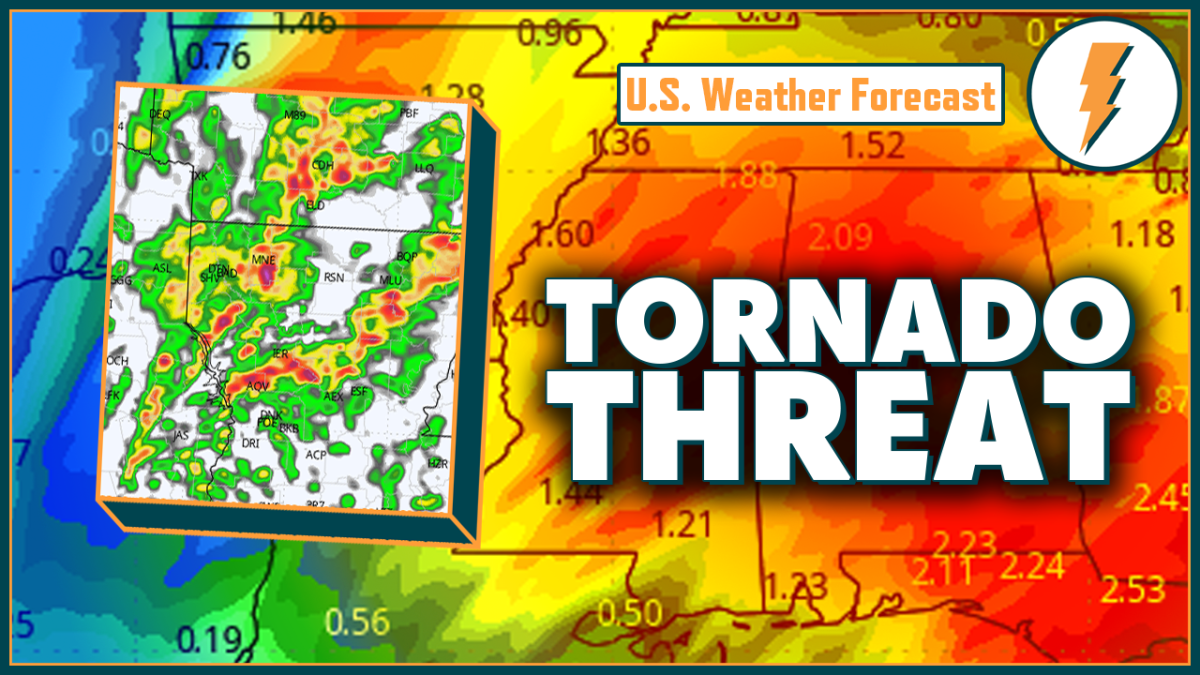 Strong tornadoes possible in the South as snow rages in the North ...