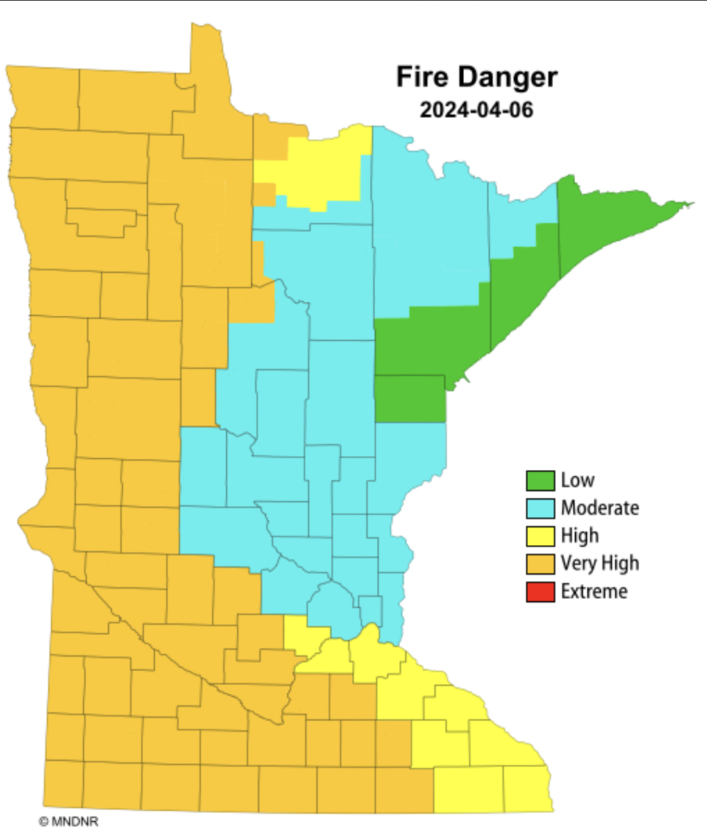 'Extreme' fire risk in 32 Minnesota counties on Saturday - Bring Me The ...