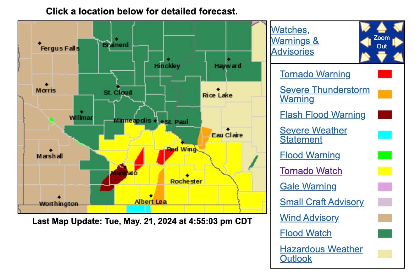 Live storm updates: Rare 'Particularly Dangerous Situation' tornado ...