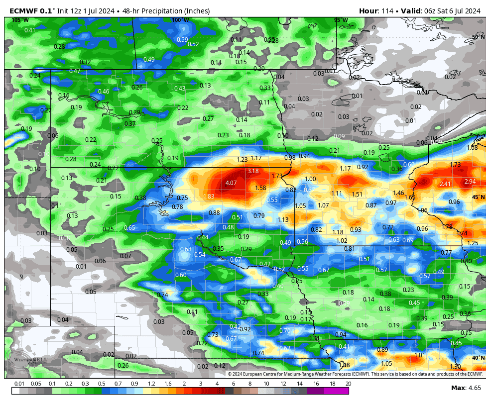 Southern Minnesota again the target for rounds of heavy rain this week ...