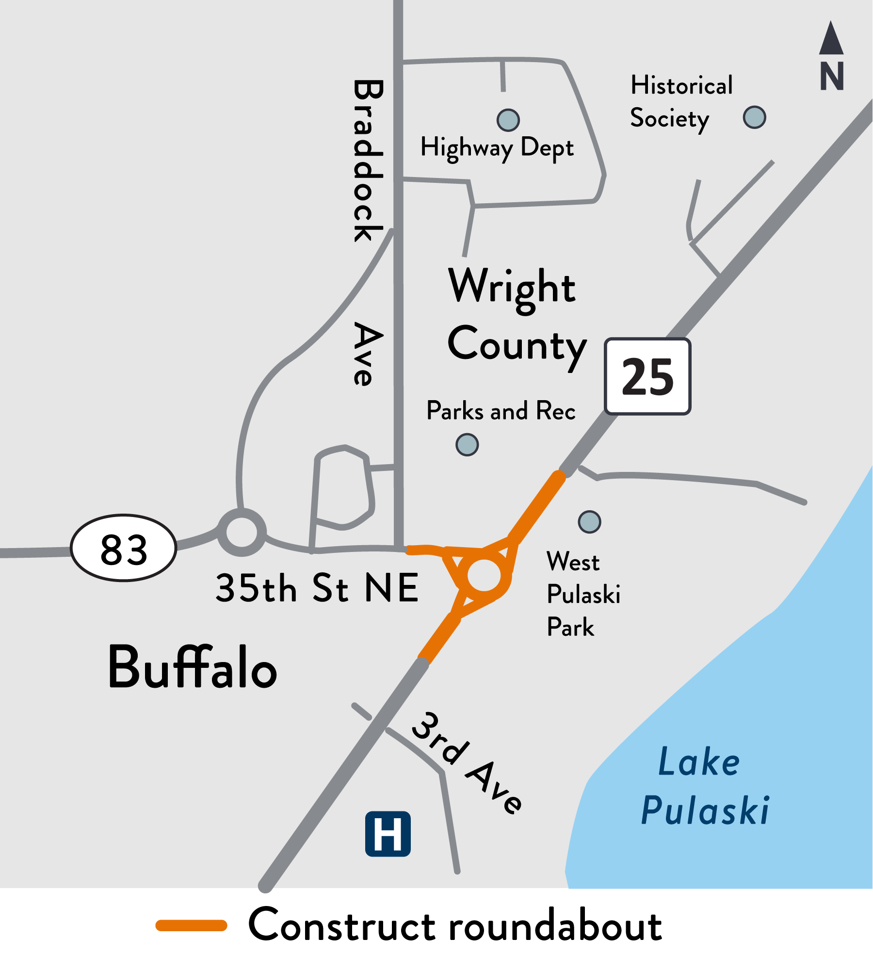 Hwy. 25 in Buffalo to close through Halloween for roundabout ...