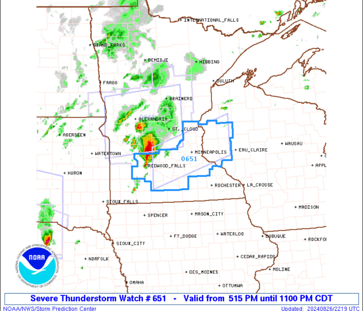 Live updates: Watch issued as severe storms erupt in Minnesota Monday ...