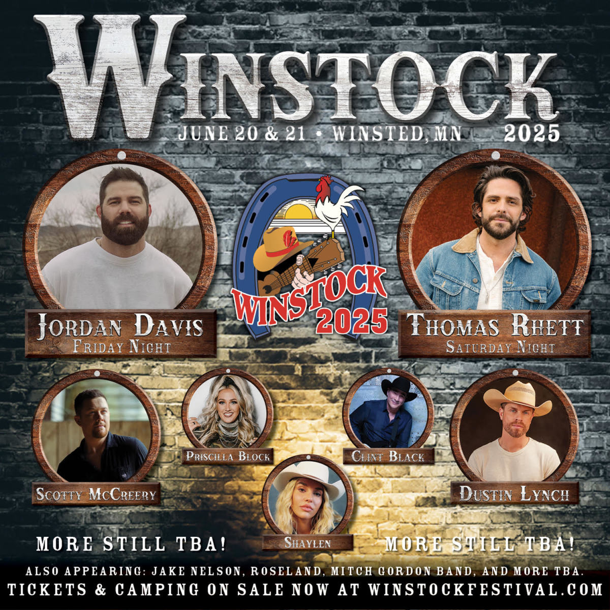 Lineup for Winstock '25 revealed, with Thomas Rhett and Jordan Davis headlining - Bring Me The News