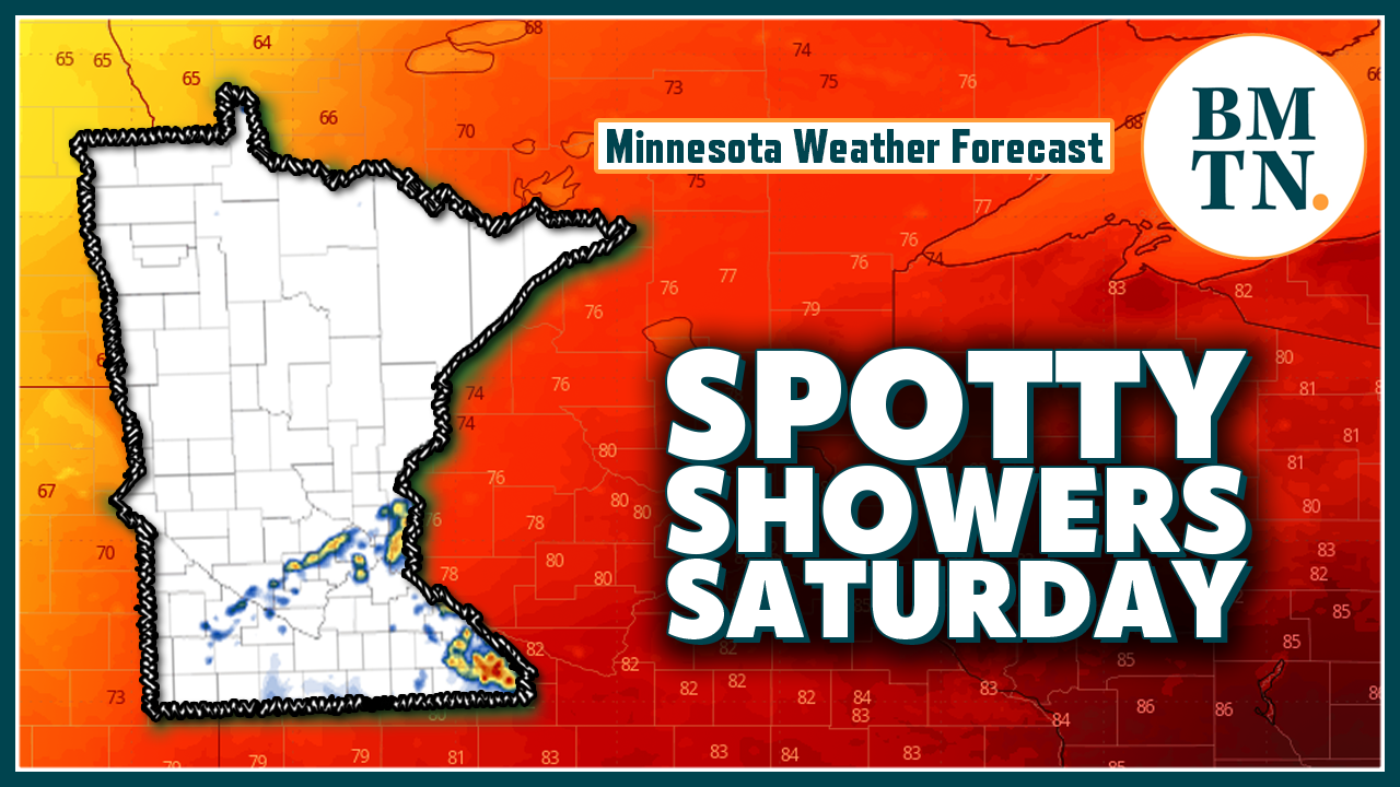 Brief warmup, spotty showers Saturday before a cool front sweeps in for ...