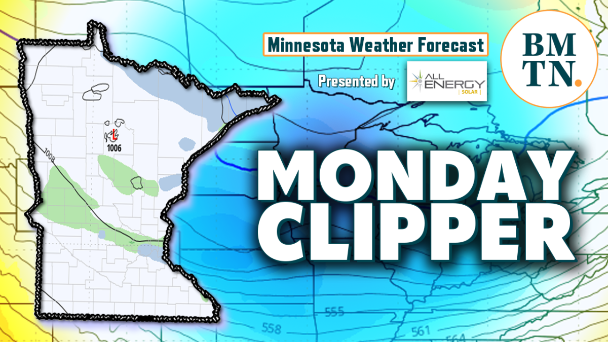Minnesota weather forecast: Weekend snow showers followed by Monday ...