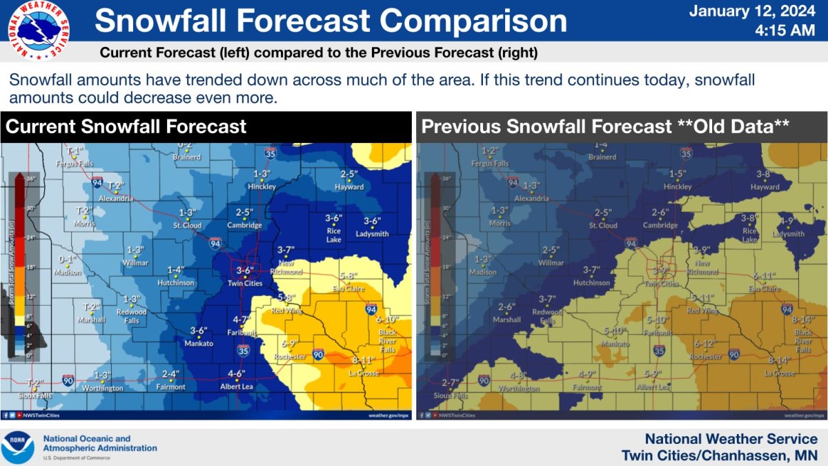 Cold front slams faster than expected, pushing highest snow totals ...