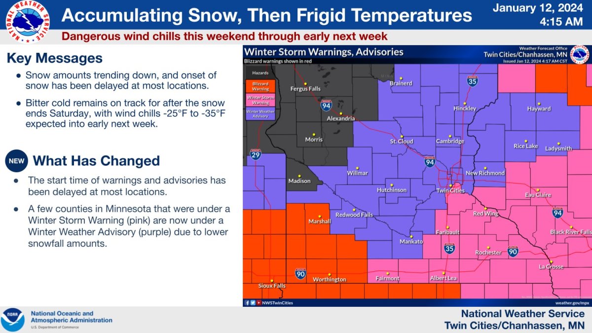Cold front slams faster than expected, pushing highest snow totals ...