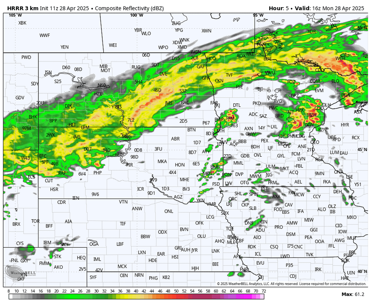 Monday severe weather outbreak: Strong tornadoes, very large hail ...