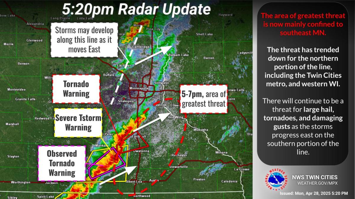 Monday storm: Possible tornadoes, heavy hail cause damage in Minnesota ...