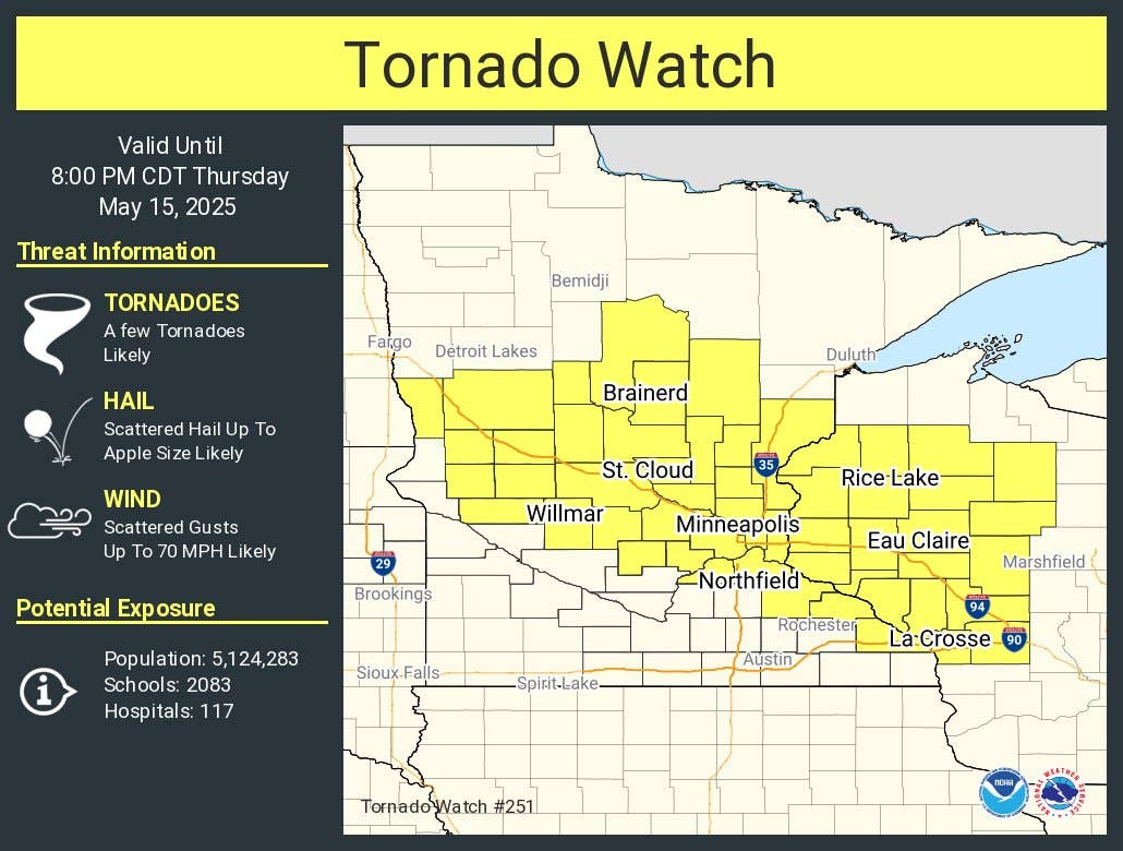 Storm latest: Tornado reports in Wisconsin after sirens blare in ...