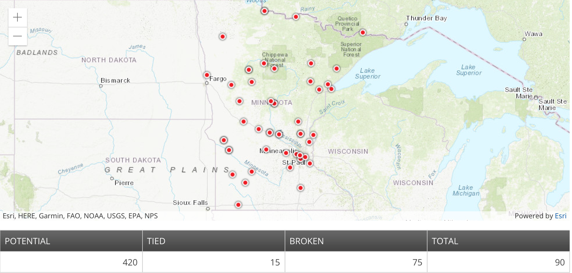 There were 129 temperature records broken in Minnesota last week ...
