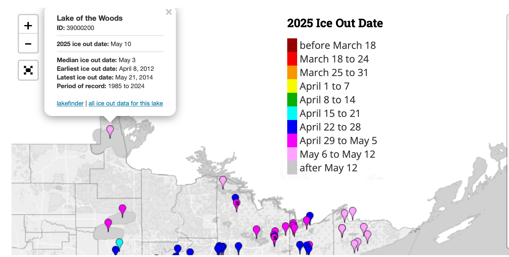 There were 129 temperature records broken in Minnesota last week ...