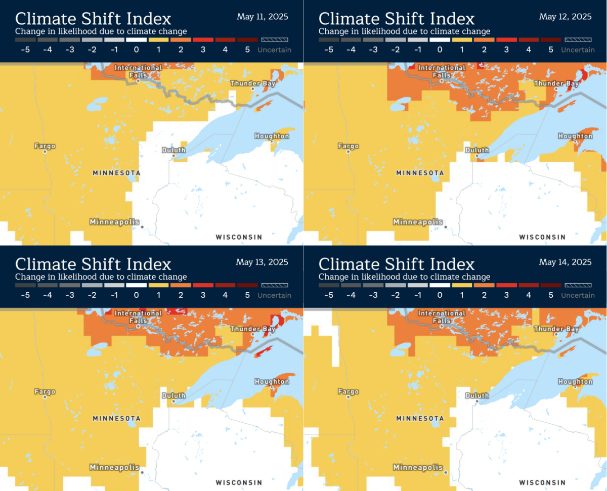 There were 129 temperature records broken in Minnesota last week ...