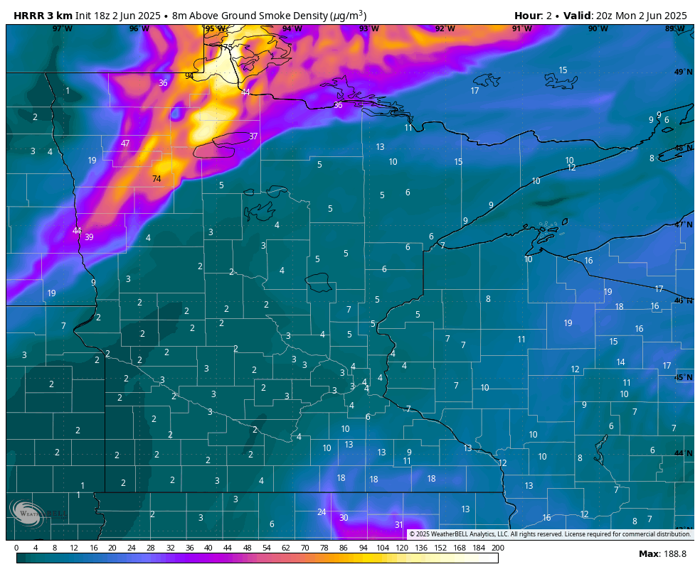 'Hazardous' wildfire smoke to choke Minnesota skies through Wednesday ...