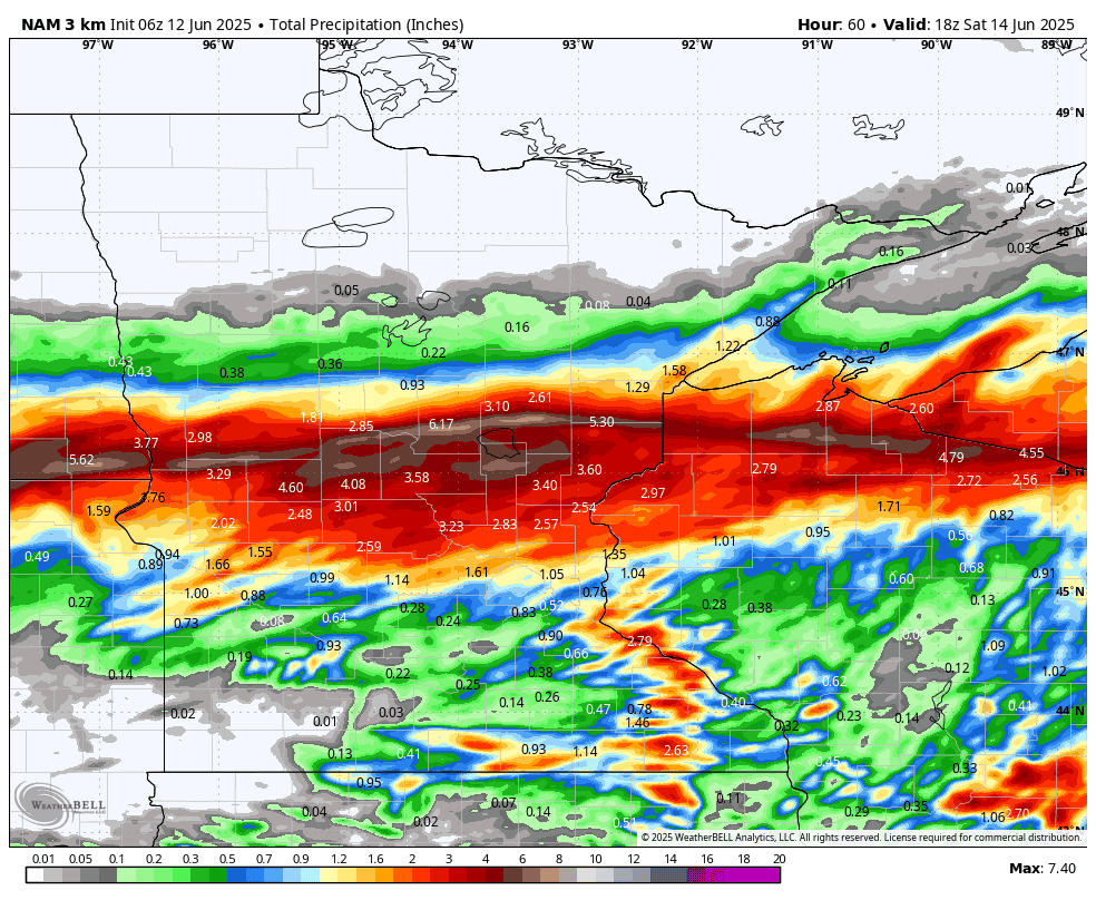 2? 3? 4? 5? 6? How many inches of rain are about to fall in Minnesota ...