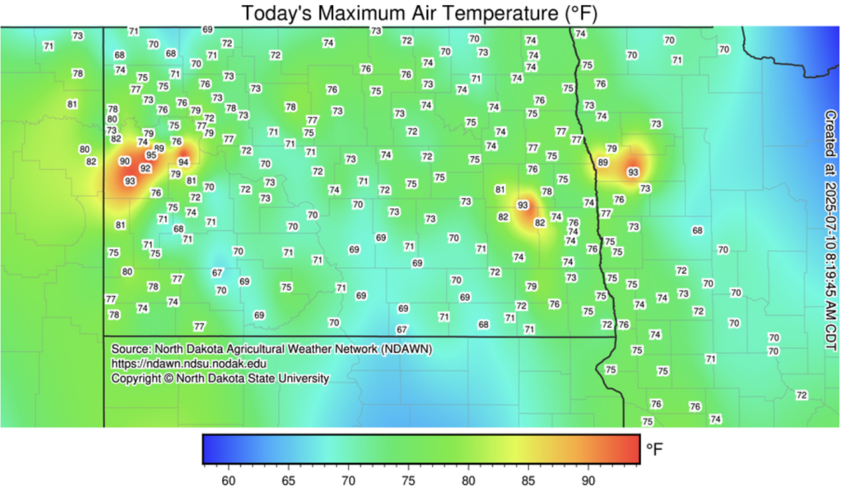 Rare weather phenomena sparks freak overnight heat surge in tiny Minnesota area - Bring Me The News