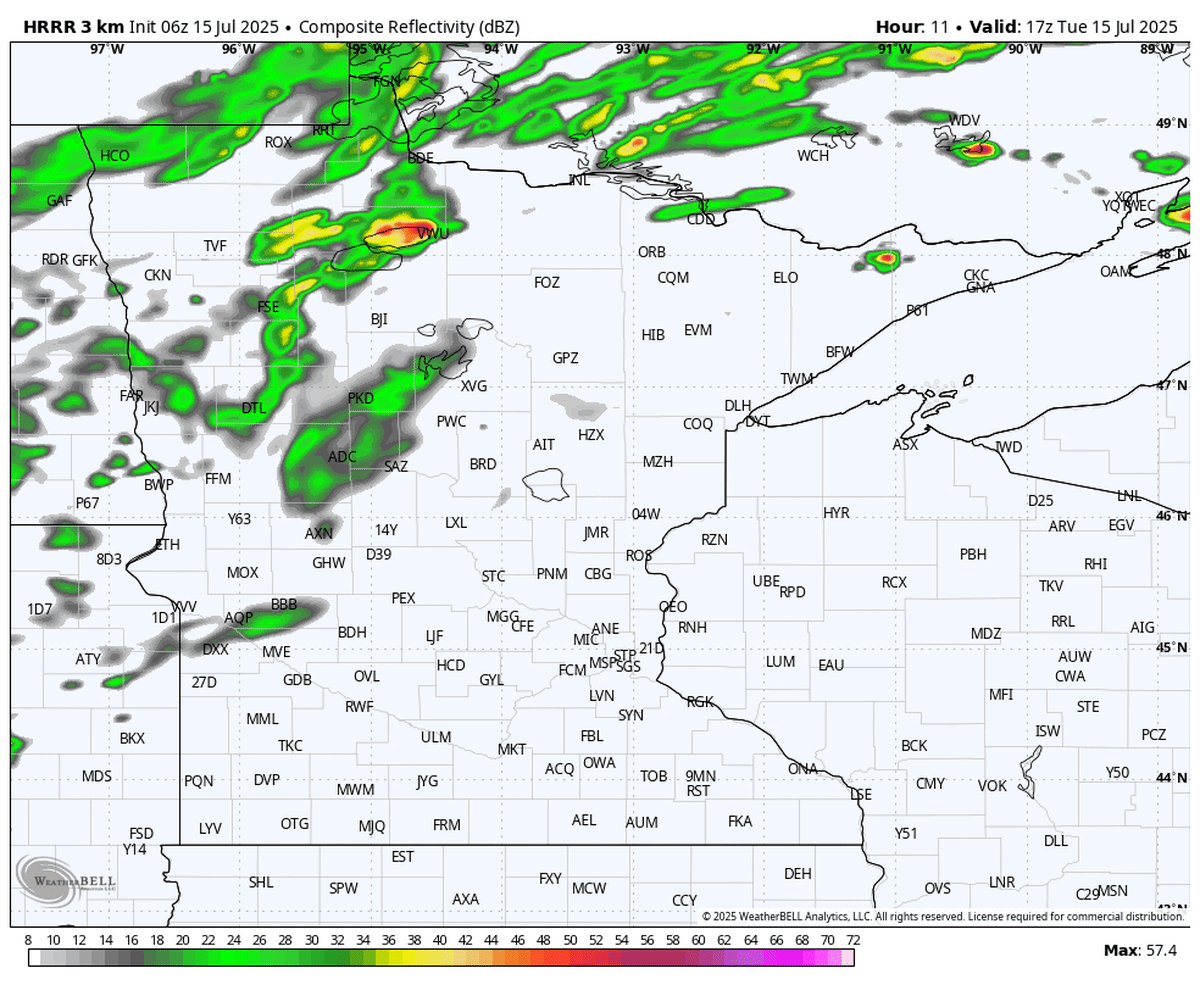 Torrential rain, flash flooding, large hail, damaging winds possible in ...