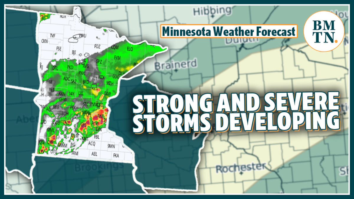 Waves of strong and severe storms to strike Minnesota in the north and ...