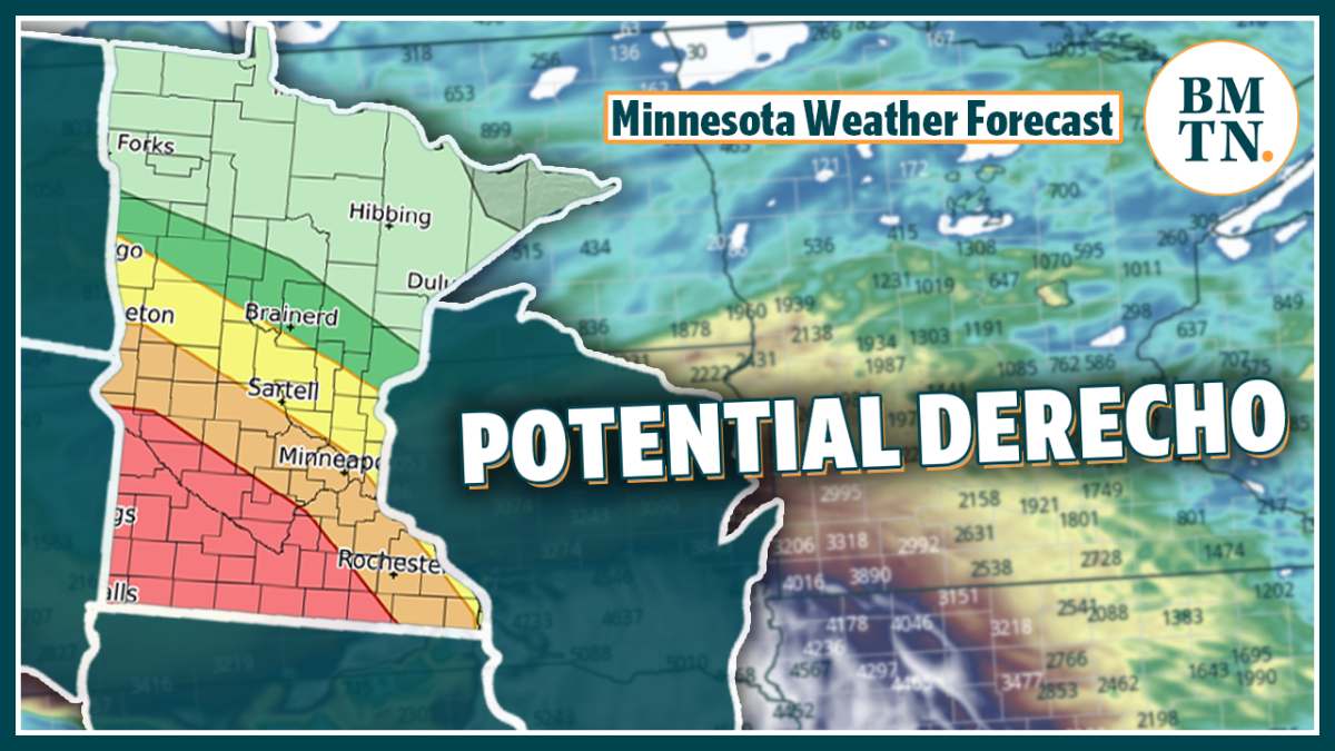 Tracking potential for a derecho as severe storms target Minnesota ...