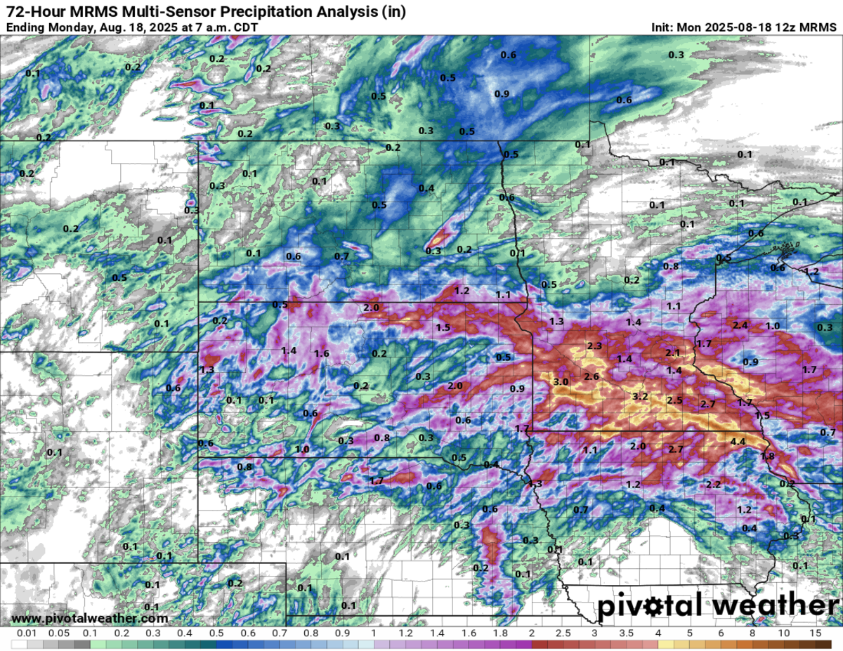 Rain totals in Minnesota: Up to 10 inches recorded in weekend deluge - Bring Me The News