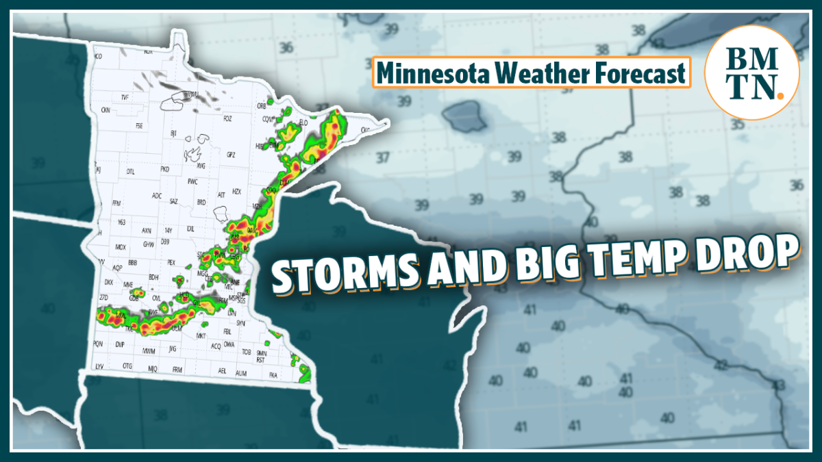 Significant cold front brings storms, big temp drop to Minnesota ...