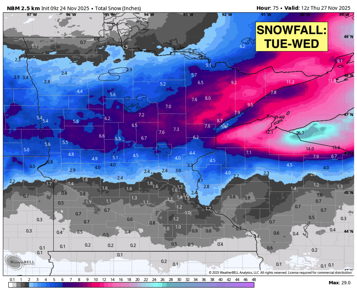 What will the snowstorm bring to greater Minnesota, the Twin Cities ...