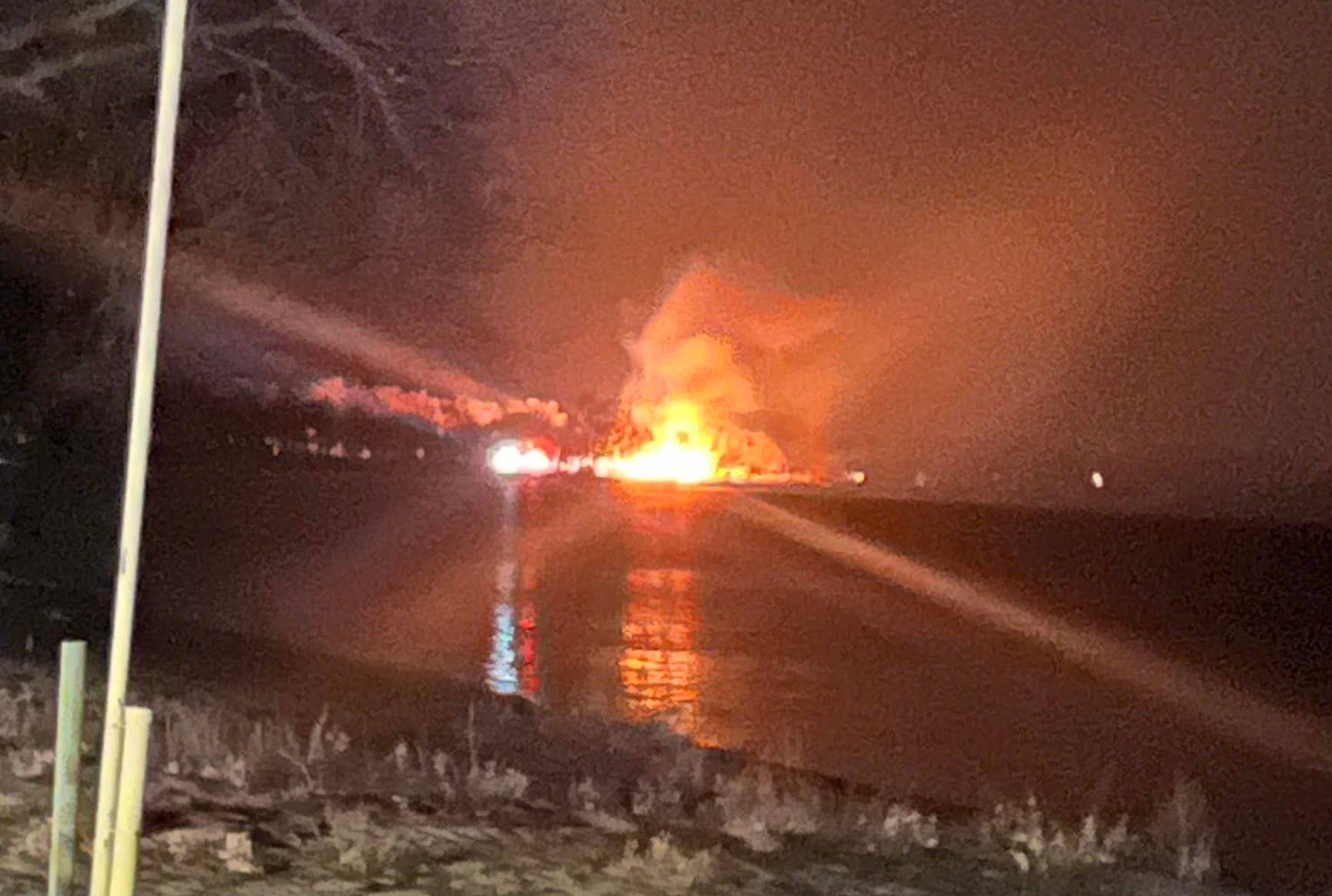 Three lakeside cabins destroyed after fire breaks out in Otter Tail ...