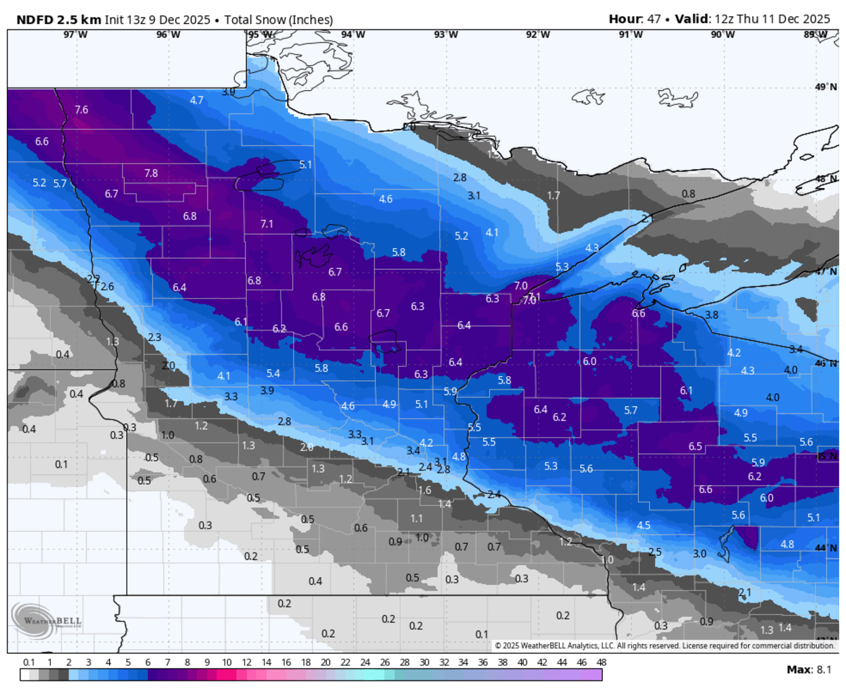 Boom-or-bust storm slams Minnesota today with heavy snow and 50 mph ...