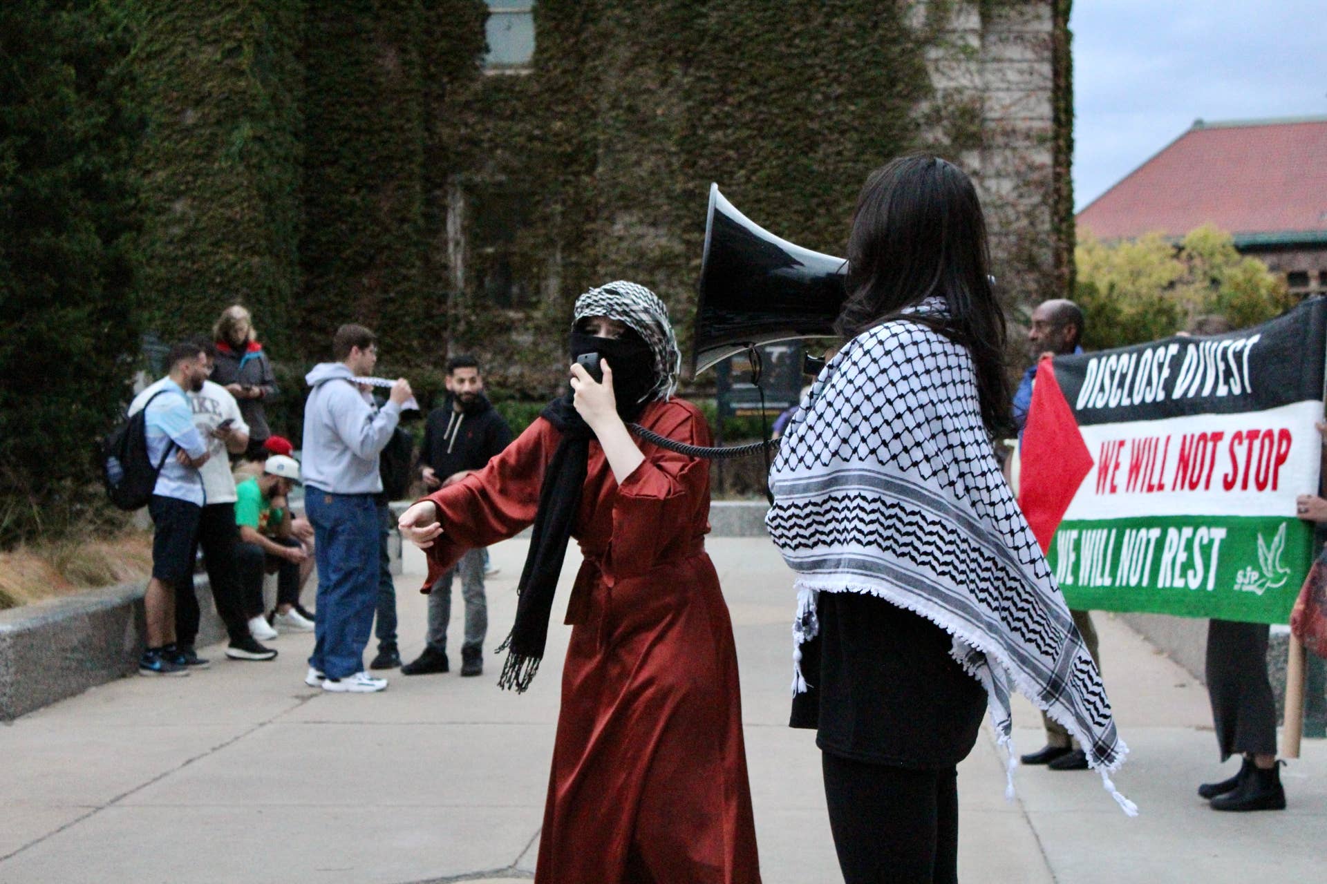 Demonstrators march on U of M campus after pro-Palestine protesters ...