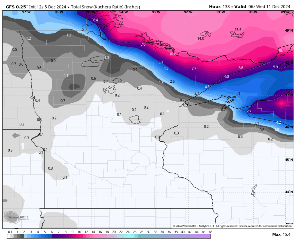 Where will Sunday-Monday storm system deliver snow in Minnesota ...