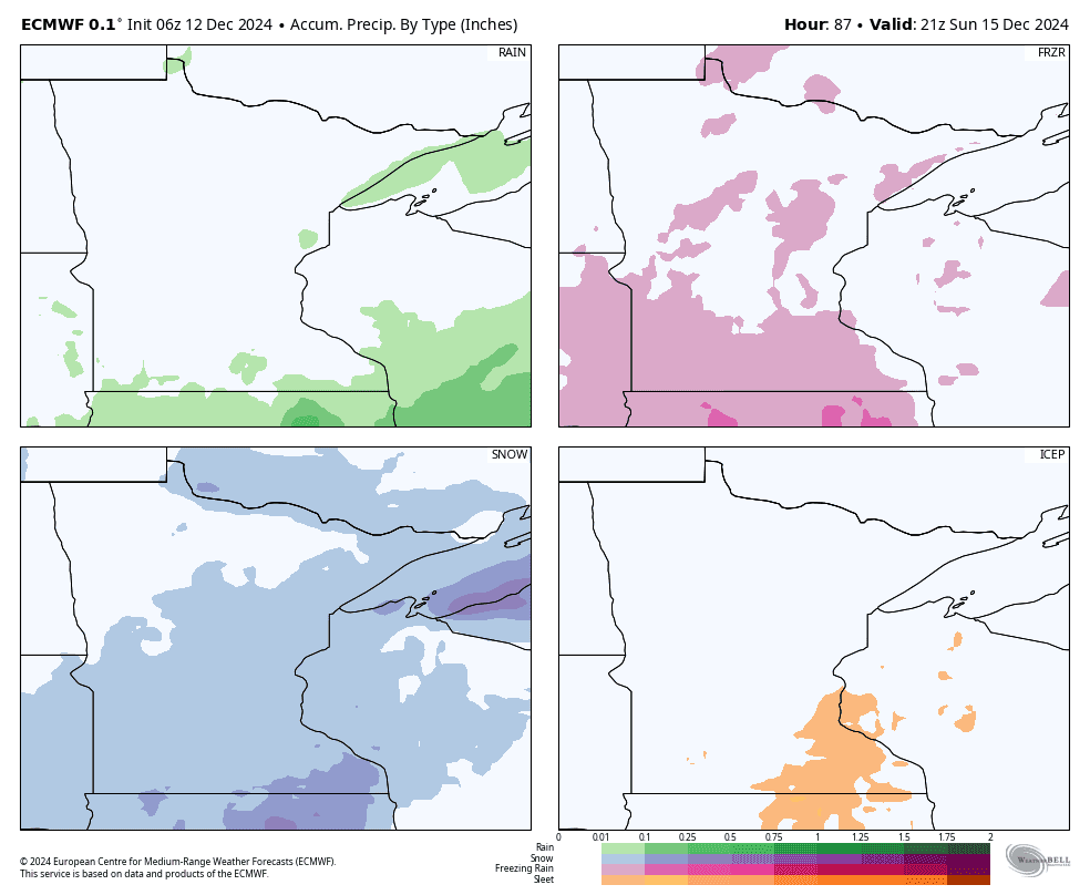 Slippery Saturday in Minnesota? Freezing rain more likely in latest ...