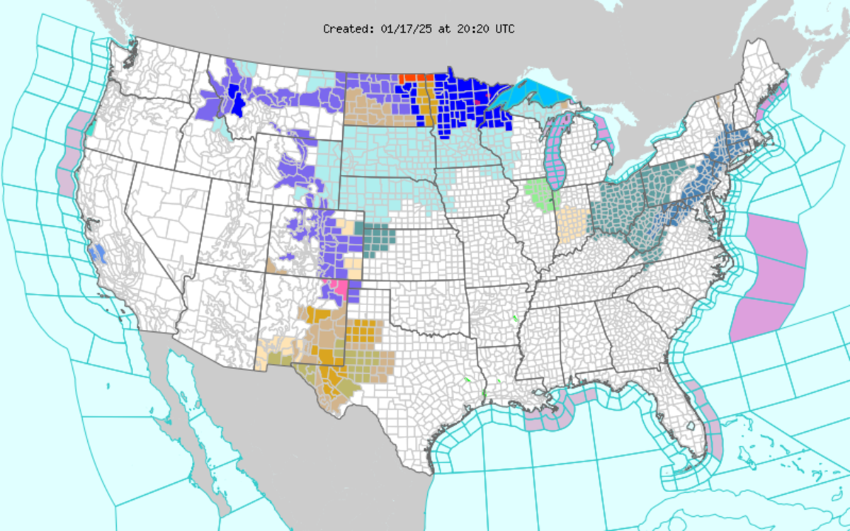Warnings in Minnesota for blizzard, snow squalls, high wind and extreme ...