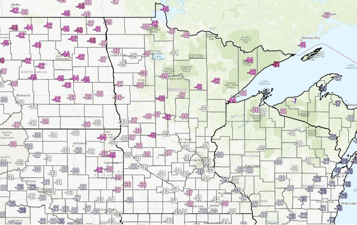 Here are the coldest wind chills in Minnesota — and worse is coming ...