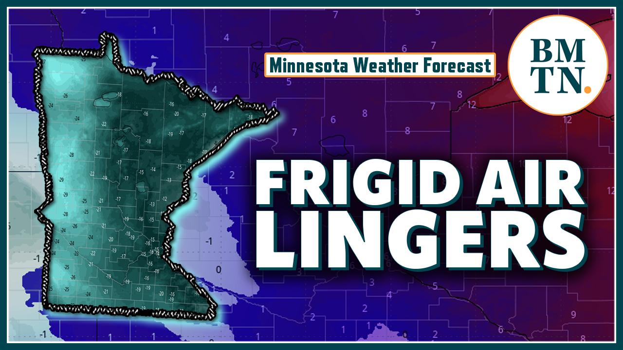 Frigid air hangs around while BIG winter storm misses to the south ...