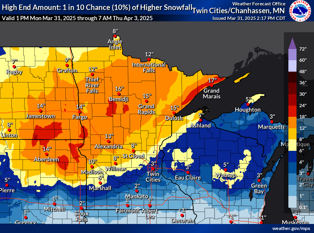 Winter storm to hammer Minnesota with up to a foot of snow - Bring Me ...
