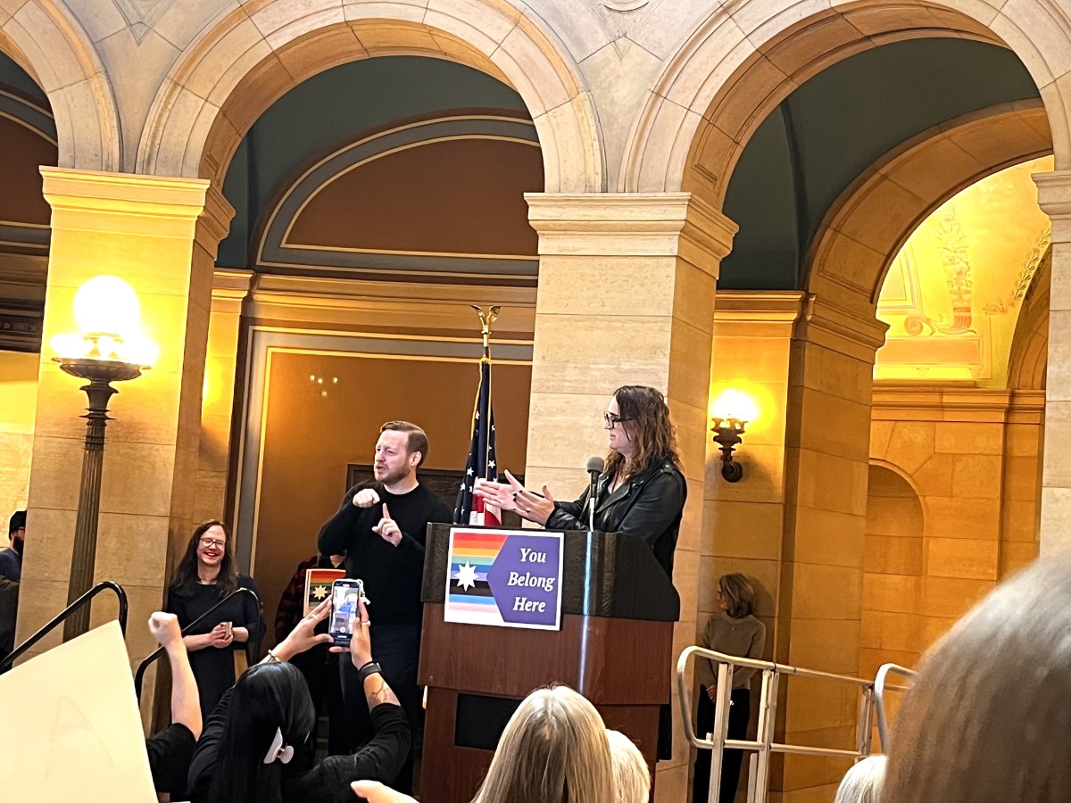 Hundreds gather at the Minnesota State Capitol to observe Trans Day of ...