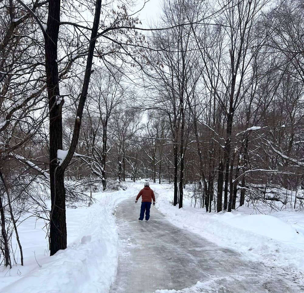 An ice skating loop through the woods opens at Northland Arboretum ...