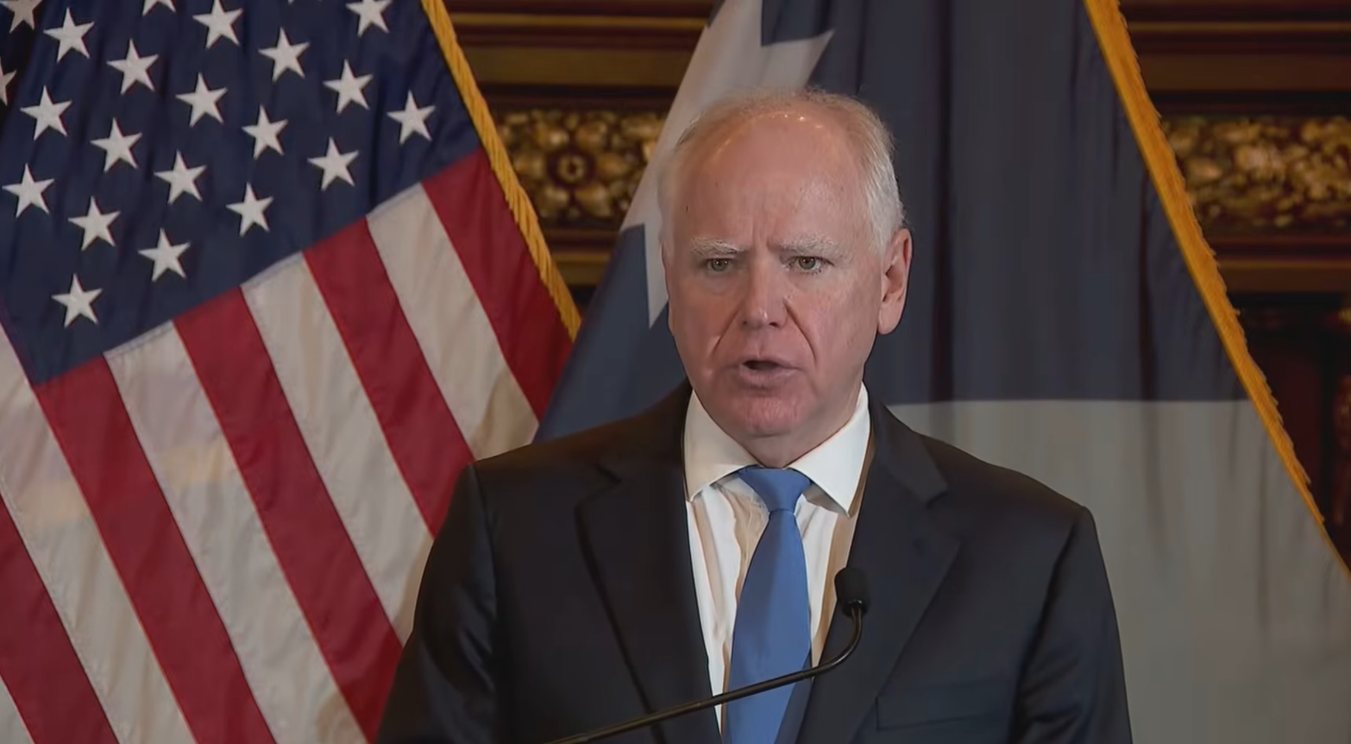 'The buck does stop with me': Gov. Tim Walz makes appearance after ...
