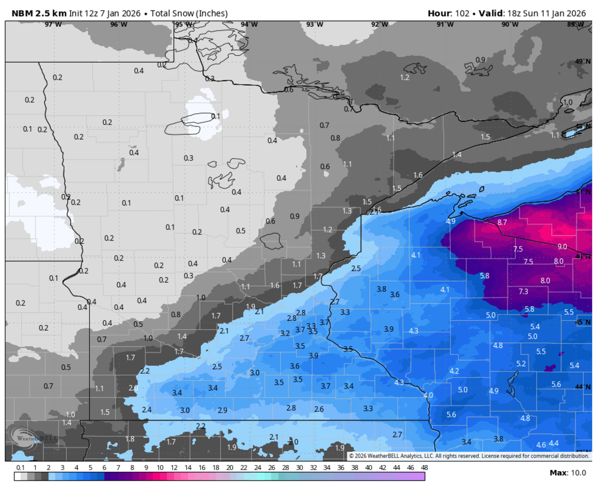 How much snow to expect with systems arriving Thursday and Saturday ...