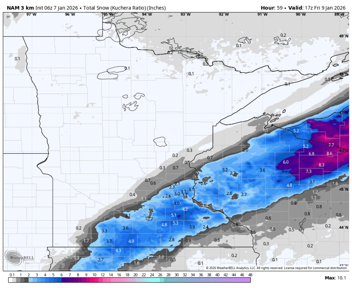 How much snow to expect with systems arriving Thursday and Saturday ...