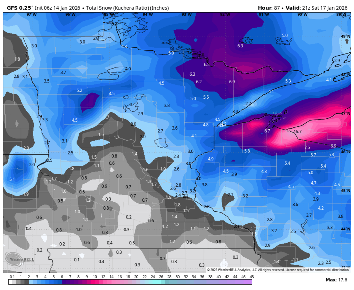 Waves of snow, gusty winds hit Minnesota before weekend temperature ...