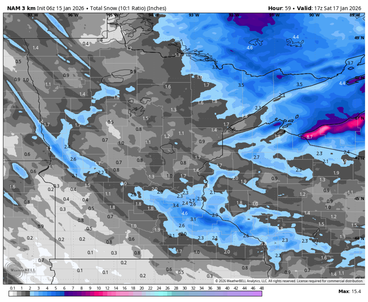 Thursday update: How much snow could fall in the Twin Cities by ...