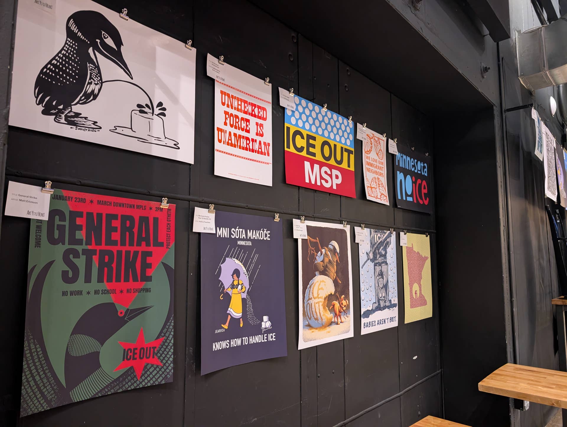 Gallery of anti-ICE posters opens at Can Can Wonderland on Valentine's ...
