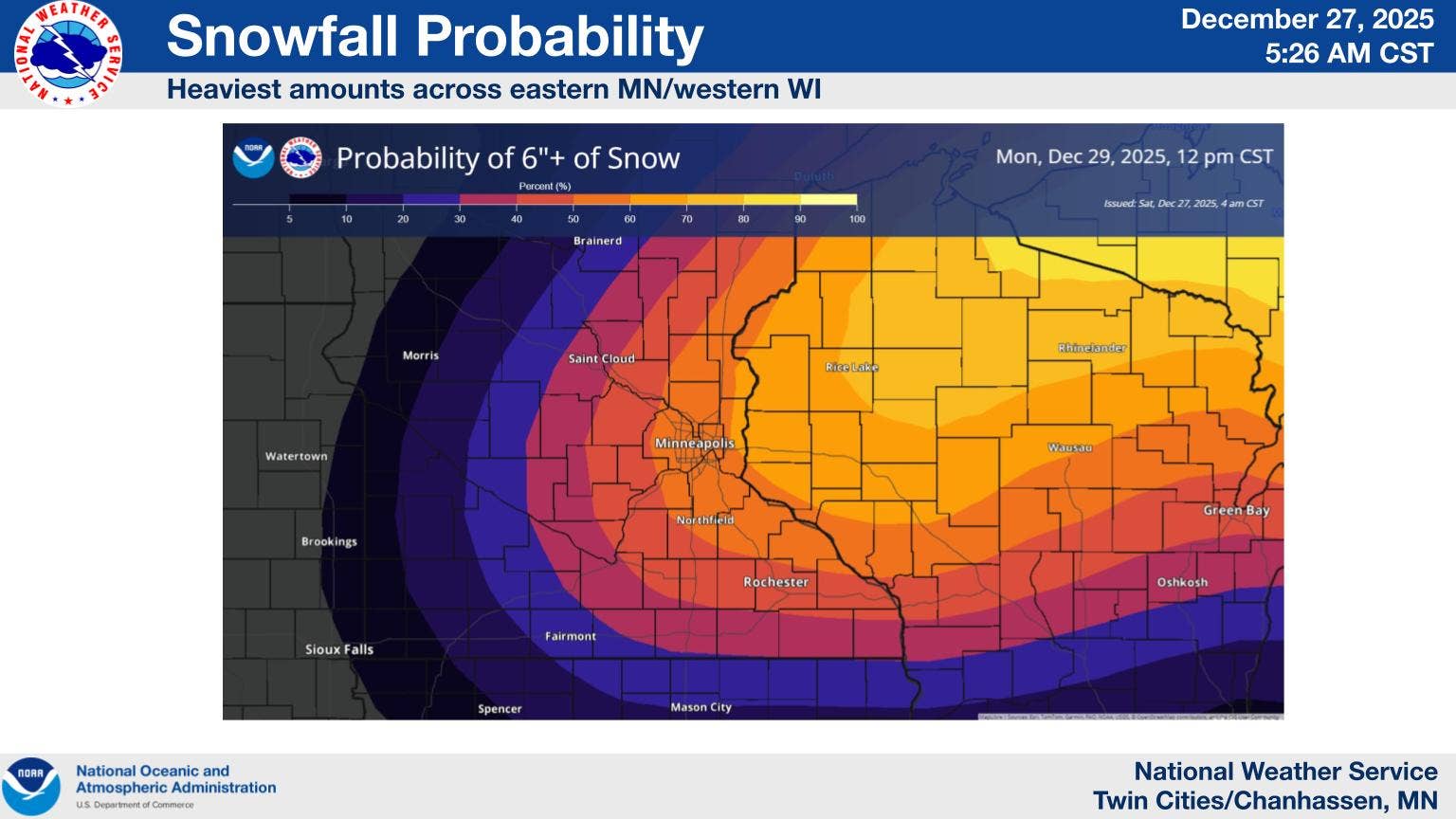 Winter storm watch issued: Heavy snow set for Twin Cities, blizzard in ...