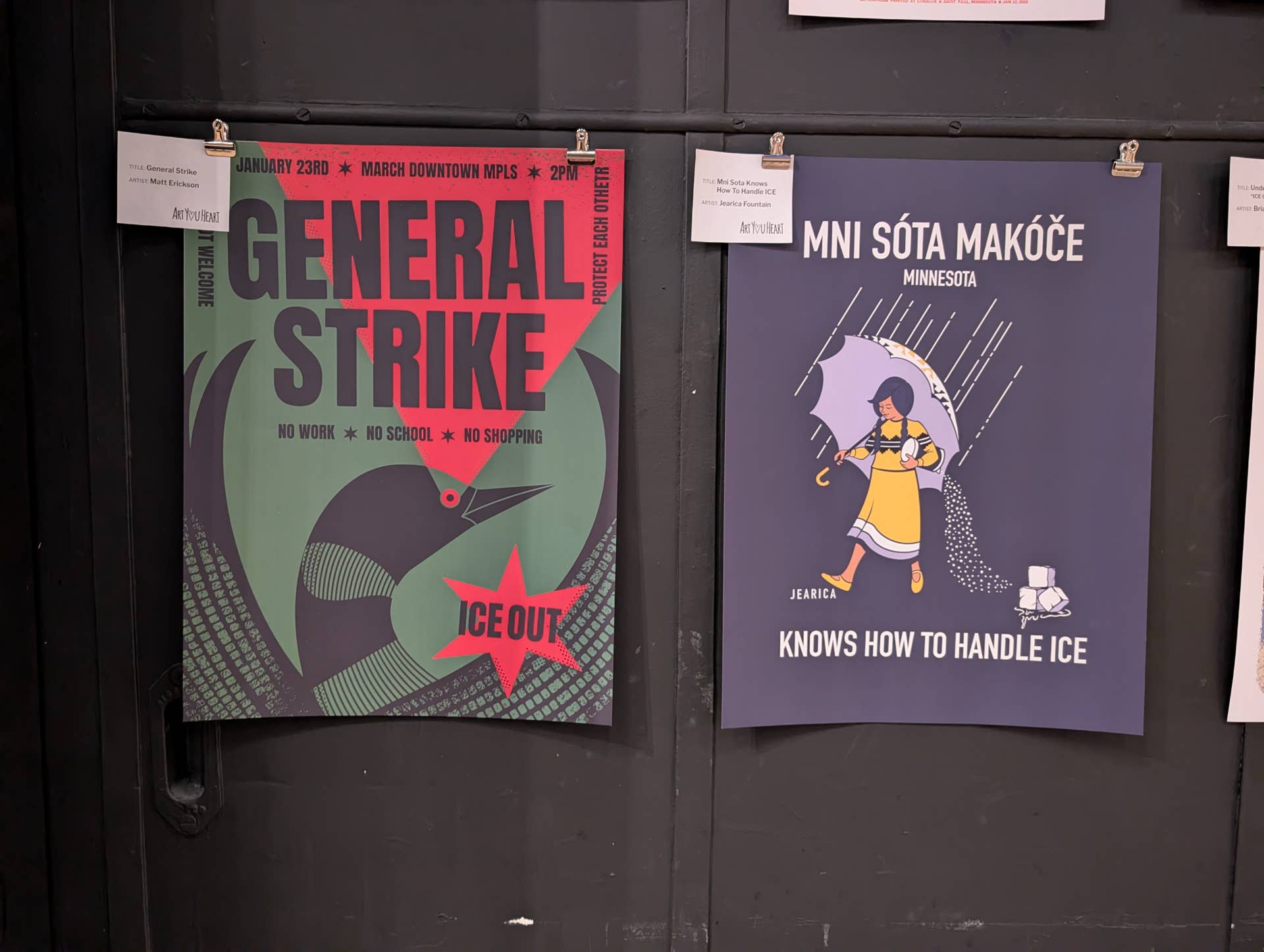 Gallery of anti-ICE posters opens at Can Can Wonderland on Valentine's ...