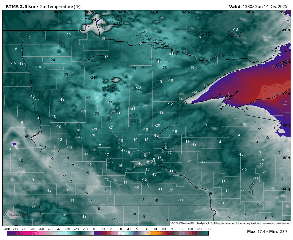 Here are the coldest temps and wind chills Sunday in Minnesota - Bring ...