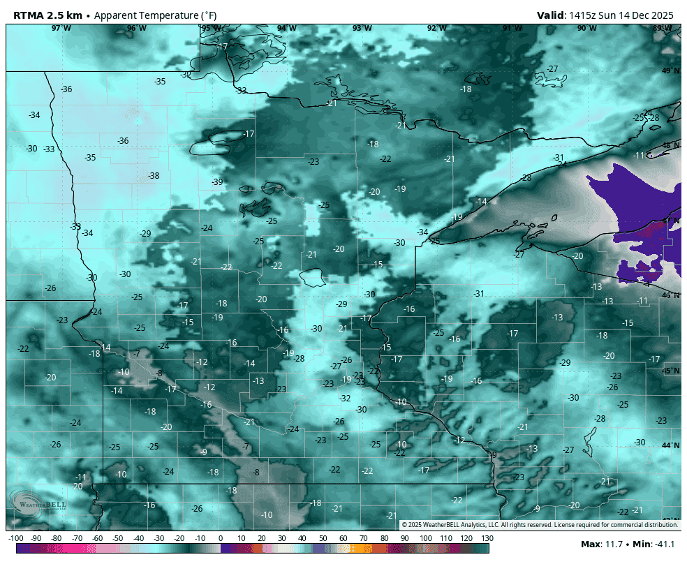 Here are the coldest temps and wind chills Sunday in Minnesota - Bring ...